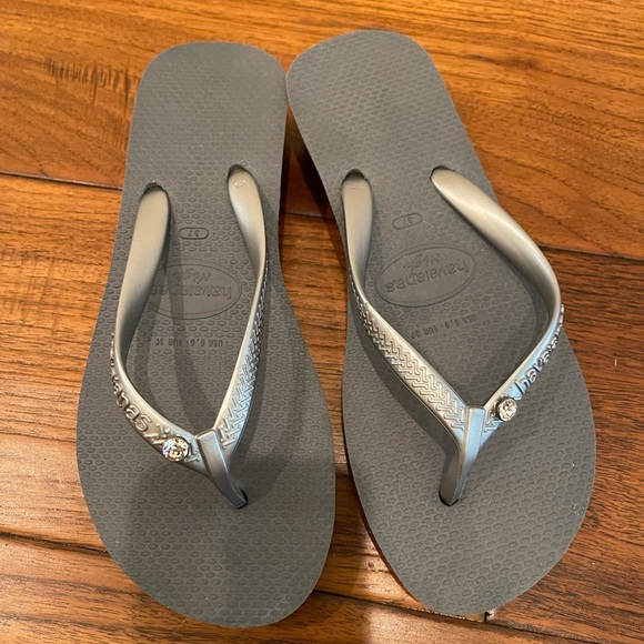 Havaianas | Shoes | Crystal Platform Flip Flop | Poshmark